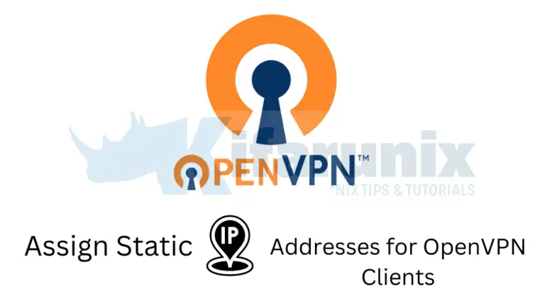 Assign Static Ip Addresses For Openvpn Clients
