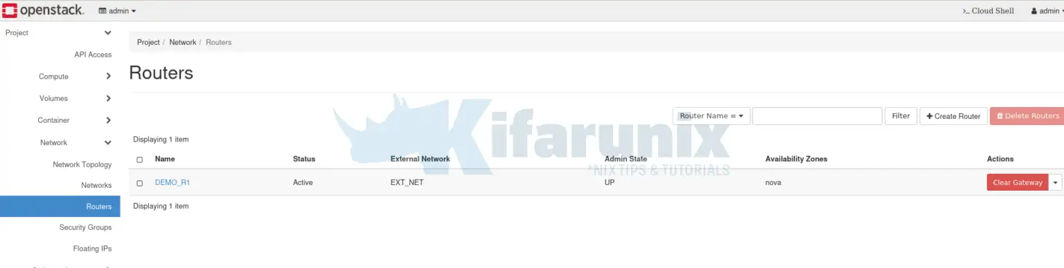 How to Configure OpenStack Networks for Internet Access - kifarunix.com