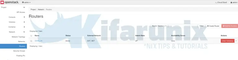 How to Configure OpenStack Networks for Internet Access - kifarunix.com