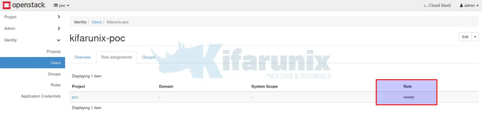 How to Create Users and User Roles in OpenStack - kifarunix.com