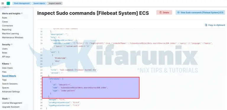 Configure Kibana Dashboards/Visualizations to use Custom Index - kifarunix.com