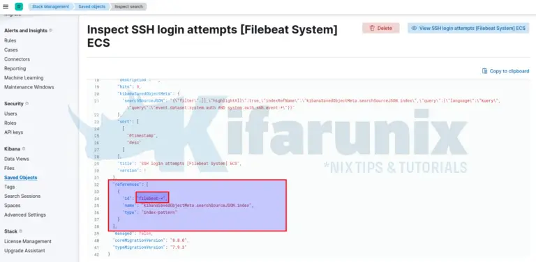 Configure Kibana Dashboards/Visualizations to use Custom Index - kifarunix.com