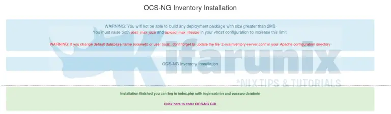 Install OCS-NG Inventory on CentOS 8 Stream - kifarunix.com