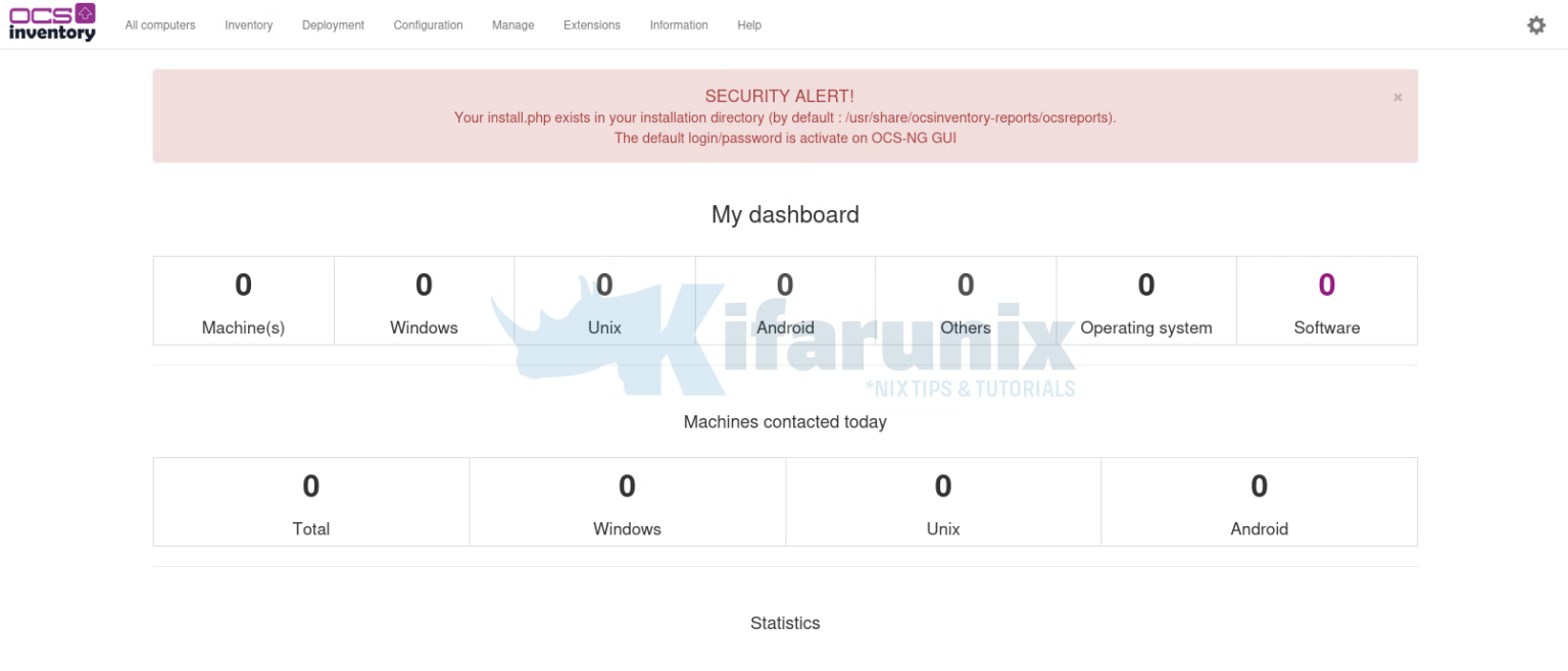 Install OCS-NG Inventory on CentOS 8 Stream - kifarunix.com