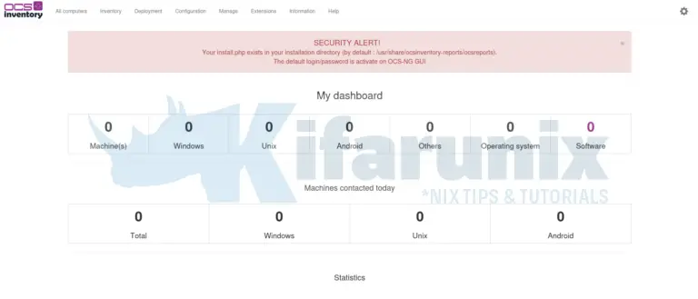 Install OCS-NG Inventory on CentOS 8 Stream - kifarunix.com