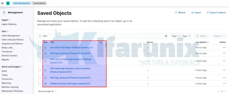 Configure Kibana Dashboards/Visualizations to use Custom Index - kifarunix.com