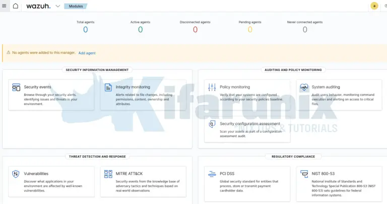 Install Wazuh SIEM Server on Ubuntu 24.04 - kifarunix.com