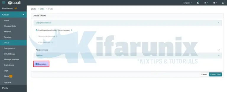 How to Encrypt Data at Rest on Ceph Cluster OSD - kifarunix.com