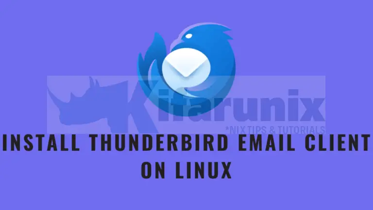 Install Thunderbird on Ubuntu 24.04 - kifarunix.com