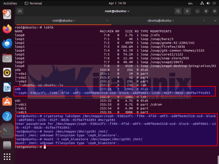 How to Encrypt Data at Rest on Ceph Cluster OSD - kifarunix.com