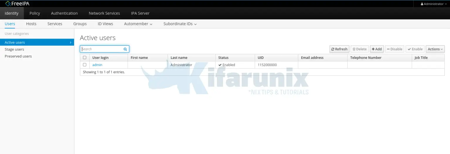 How to Install FreeIPA Server on Fedora 29/Fedora 28/CentOS 7 - kifarunix.com