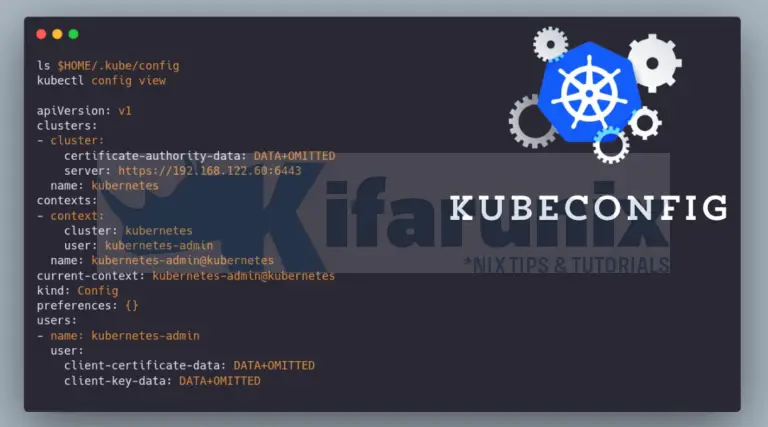 What is Kubeconfig File in a Kubernetes Cluster? - kifarunix.com