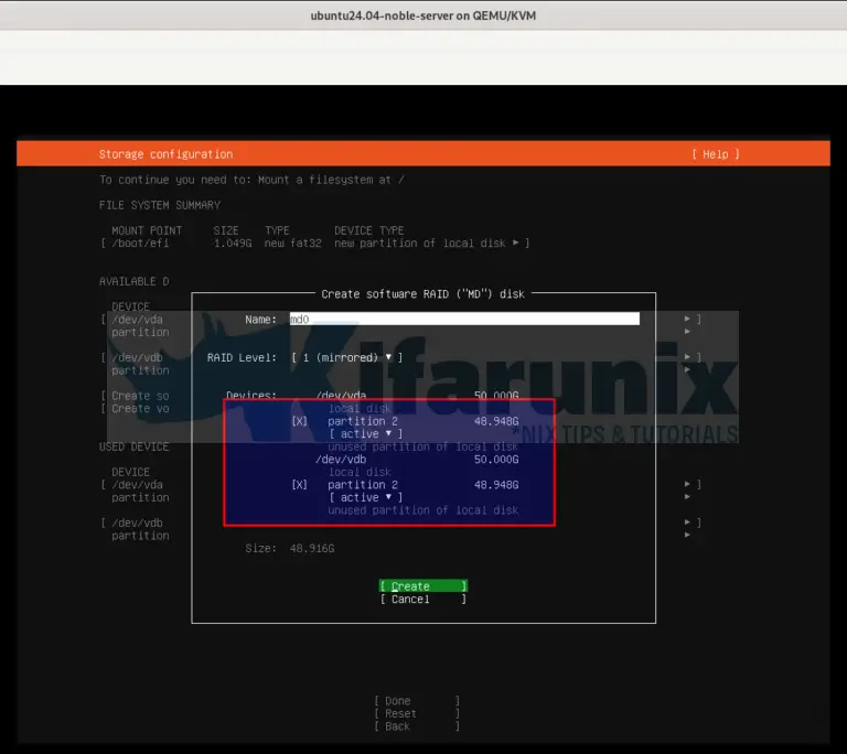 Install Ubuntu 2404 With Uefi And Software Raid 1