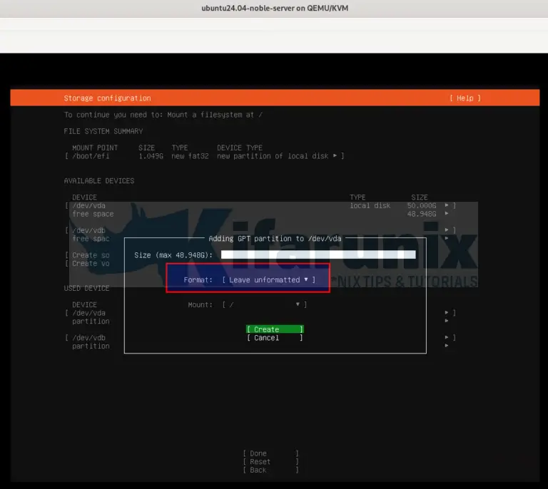 Install Ubuntu 24.04 with UEFI and Software RAID 1 - kifarunix.com