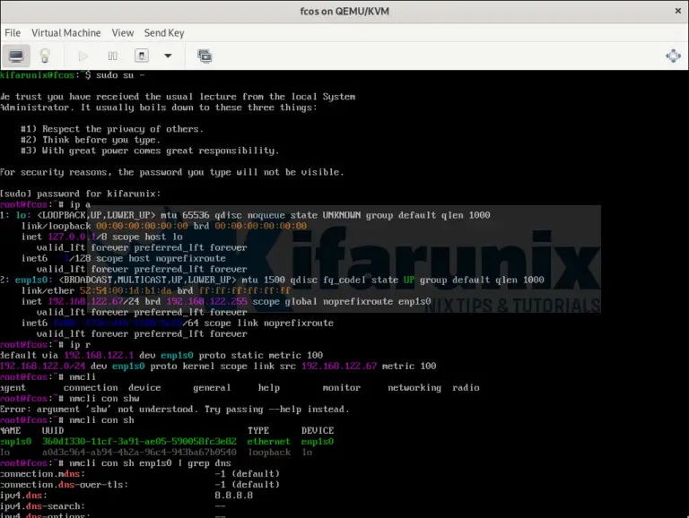 Install Fedora Coreos On Kvm Using An Iso File A Step By Step Guide