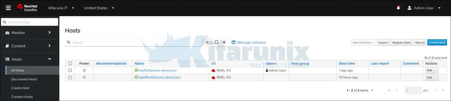 How to Register and Patch RHEL Hosts using Satellite Server - kifarunix.com