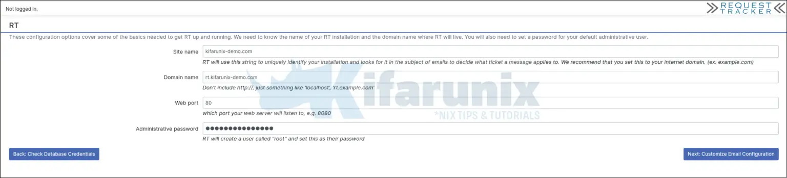 Install Request Tracker (RT) on Ubuntu 24.04 - kifarunix.com