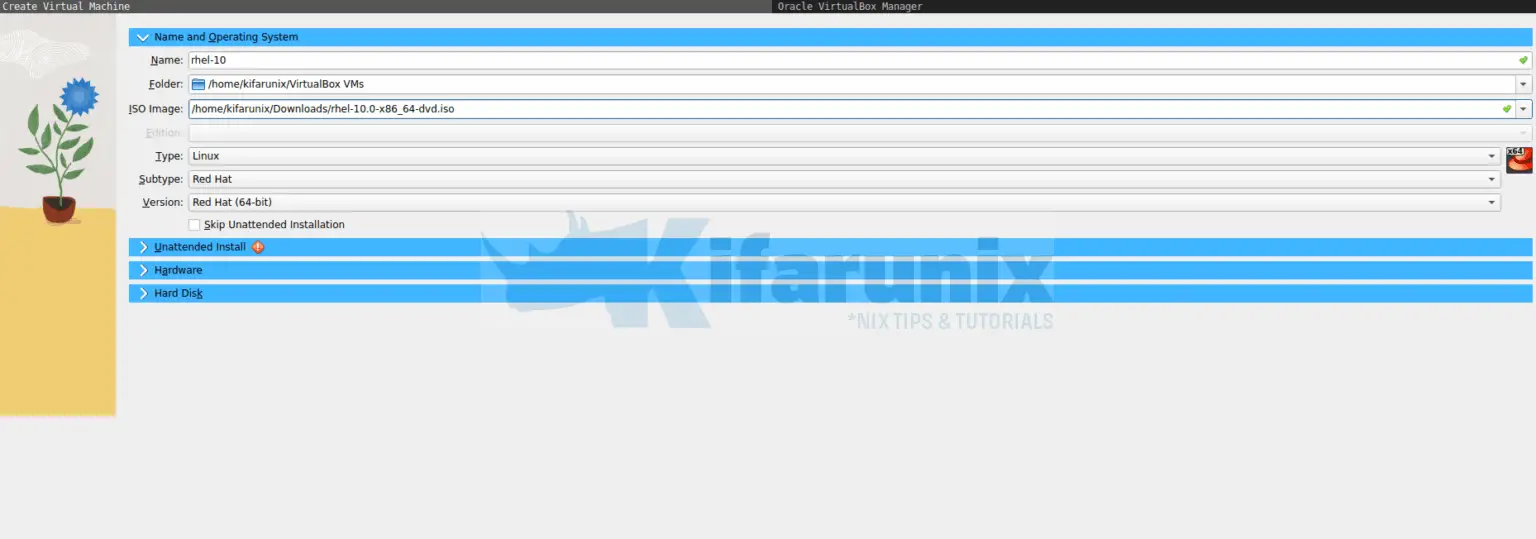How to Install RHEL 10 on VirtualBox - kifarunix.com