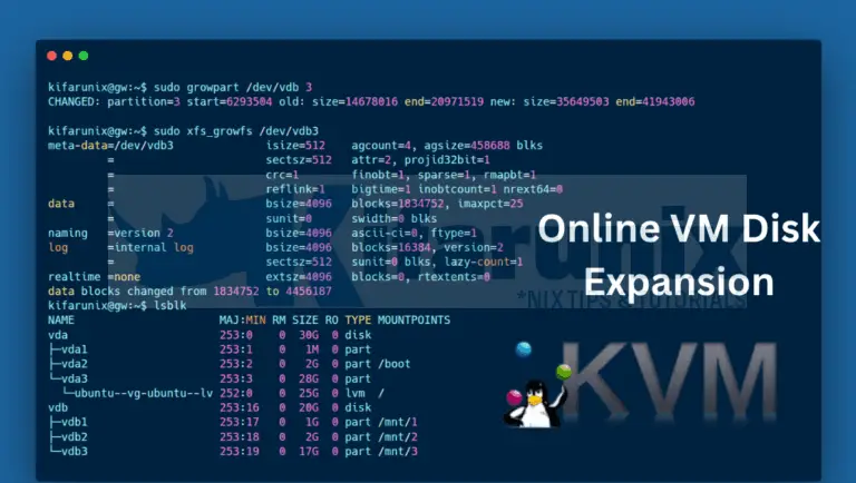 KVM Online Disk Expansion: How to Extend Virtual Disks Without Downtime - kifarunix.com