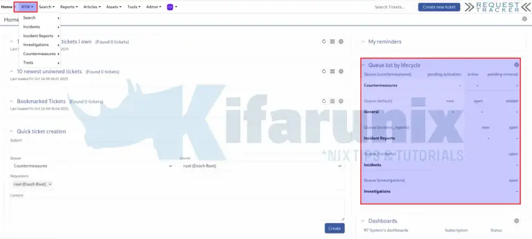 How to Install RTIR Module on Request Tracker [2025] - kifarunix.com