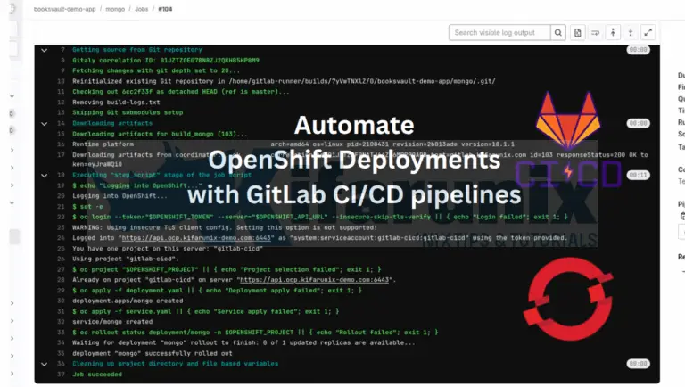 gitlab cicd pipelines on openshift - kifarunix.com
