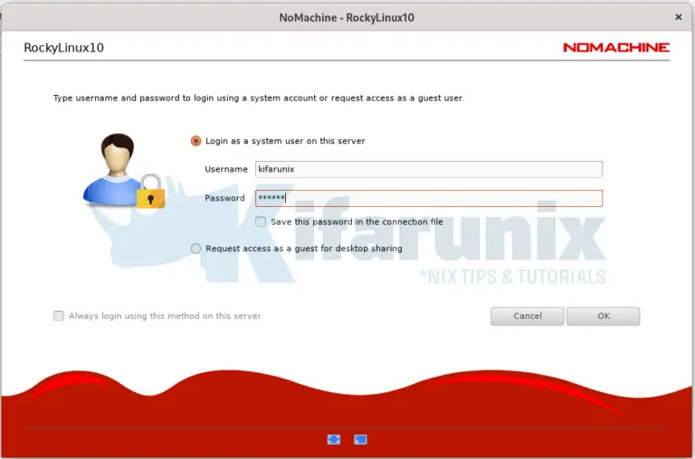 Install NoMachine on Rocky Linux 10 - kifarunix.com