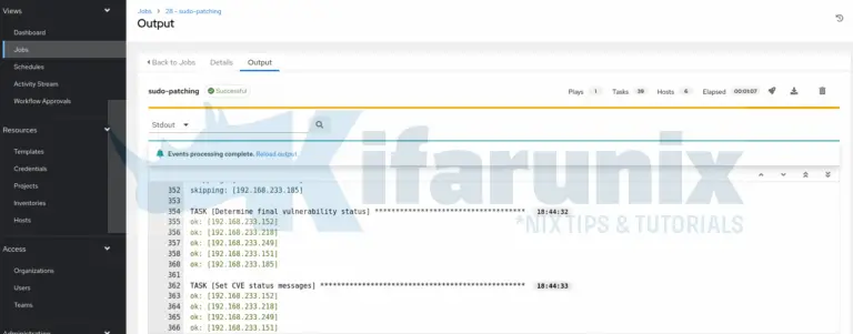 Patch Sudo CVEs 2025-32462 & 2025-32463 using Ansible AWX - kifarunix.com