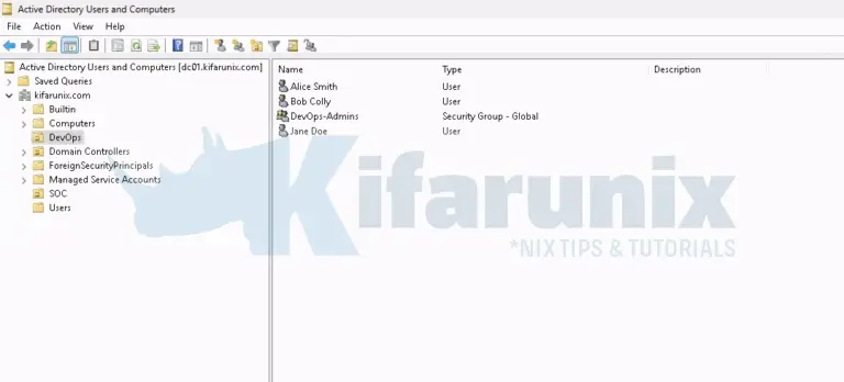 Install and Set Up Active Directory on Windows Server 2025 with LDAPS - kifarunix.com