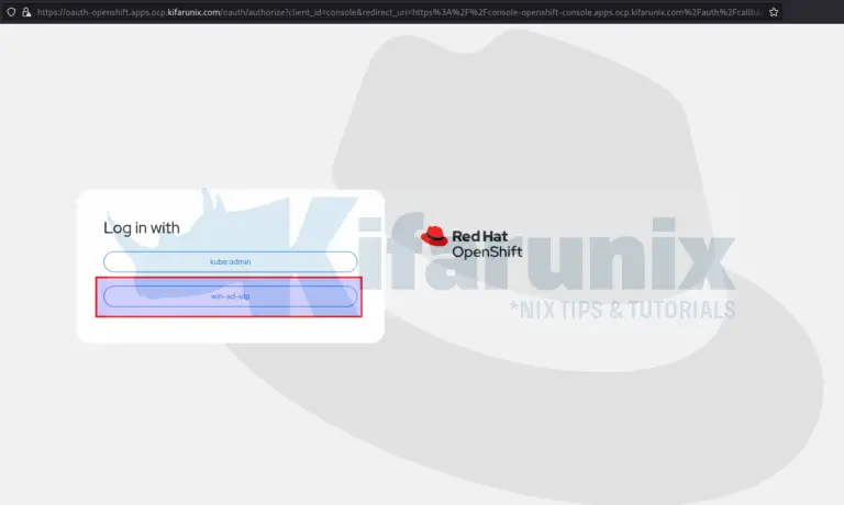Integrate OpenShift with Active Directory for Authentication - kifarunix.com