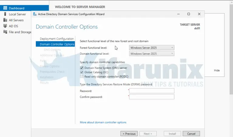 Install and Set Up Active Directory on Windows Server 2025 with LDAPS - kifarunix.com