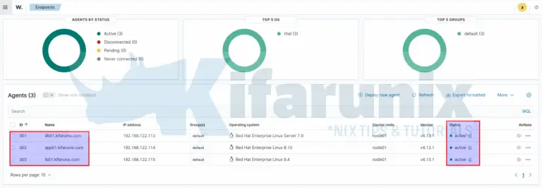 How to Install Wazuh Agent on RHEL 8/9/10 - kifarunix.com